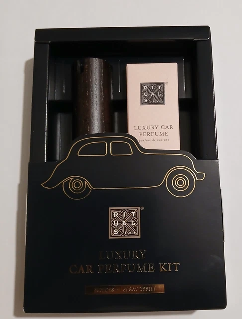 RITUALS LUXURY CAR Perfume Kit wooden holder with cap and car perfume ...