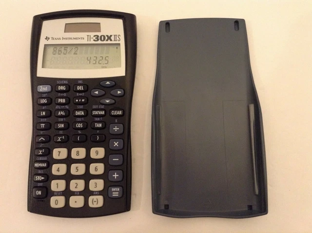 TEXAS INTRUMENTS TI-30X Iis Solar Scientific Calculator With Cover $9. ...