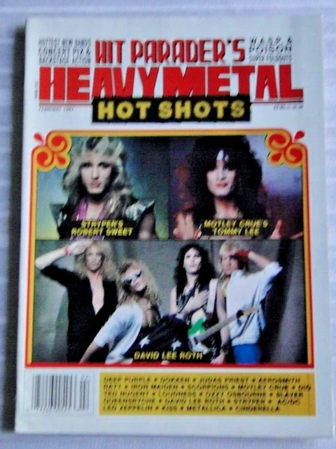 MAGAZINE VINTAGE HIT Parader's Heavy Metal Hot Shots 1987 Motley Crue ...