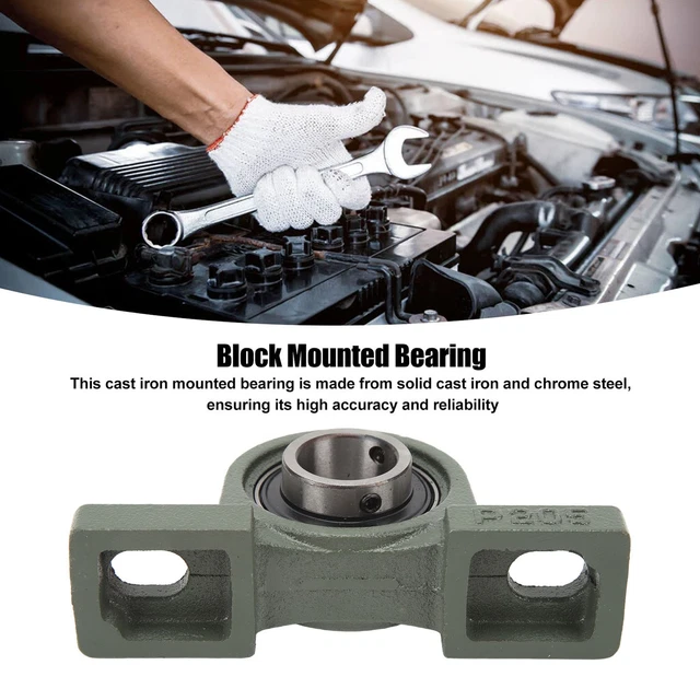 CAST IRON PILLOW Block Mounted Bearing Heavy Duty Efficient Operation ...