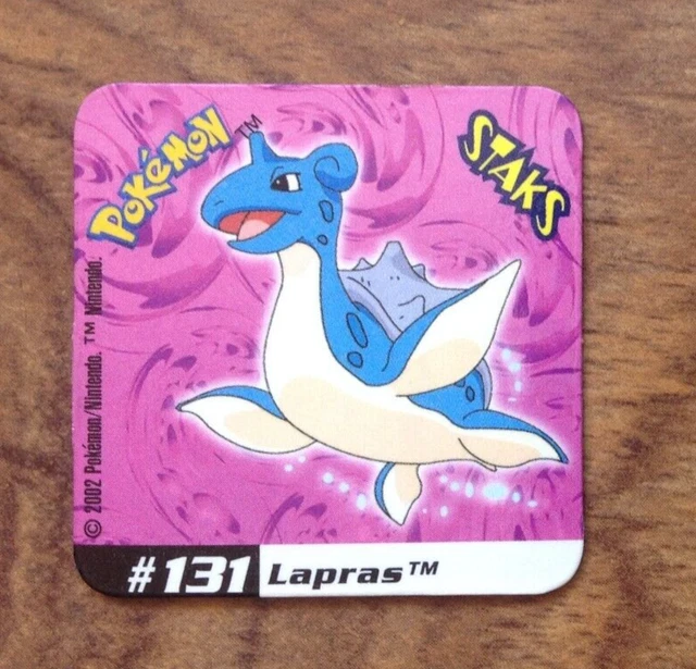 LAPRAS POKEMON Staks - Johto League Champions - Panini 2002 . Free UK ...