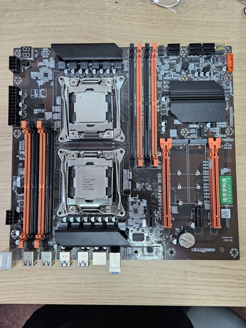 X99 Dual Cpu Socket Motherboard For Lga 2011 3 Includes 2 X E5 2680v4