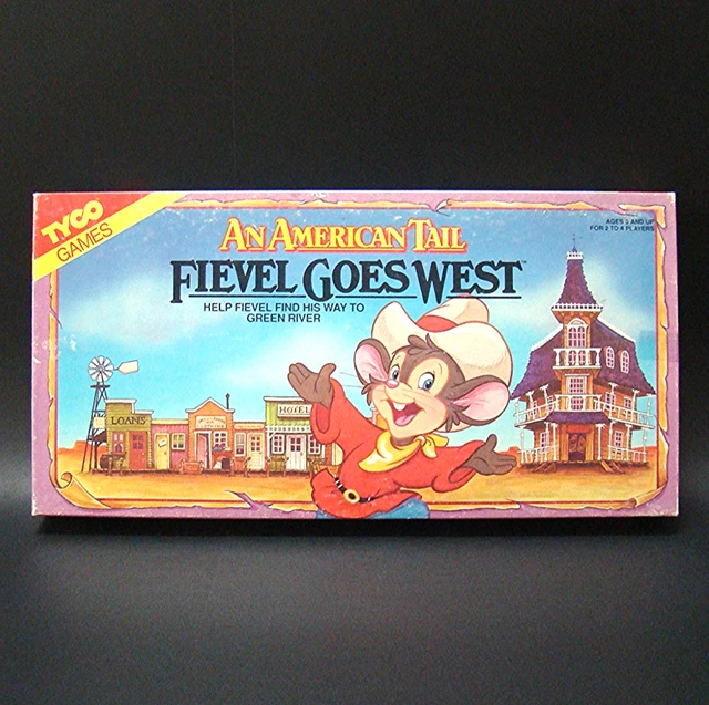 VINTAGE 1991 AN American Tail Fievel Goes West Board Game Tyco Games ...
