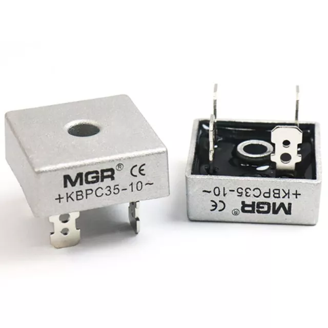 DIODE BRIDGE RECTIFIER KBPC Metal Case Single Phase 10/15/20/25/30/50A ...