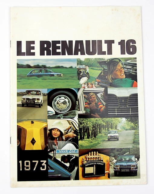Renault 16 Brochure Originale 1973 Renault 16 Tl 16 Ts Catalogo