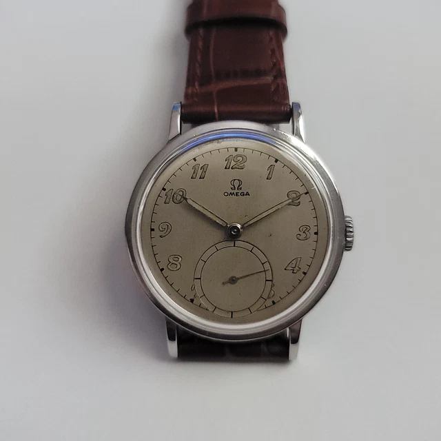 1940'S RARE VINTAGE Omega Stainless Steel Jumbo Chronometer Cal.30T2RG ...