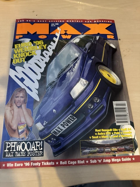 MAX POWER MAGAZINE July 1996 £13.20 - PicClick UK