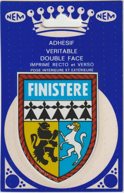 CP NEM BLASON Écusson Adhésif Double Face Finistere EUR 1,90 - PicClick FR