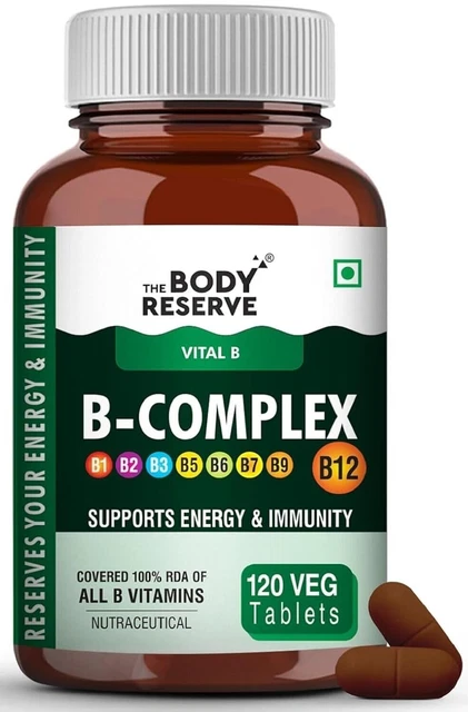 TBR VITAMIN B Complex Tablets- 120 Veg Tablets For Women & Men £21.54 ...