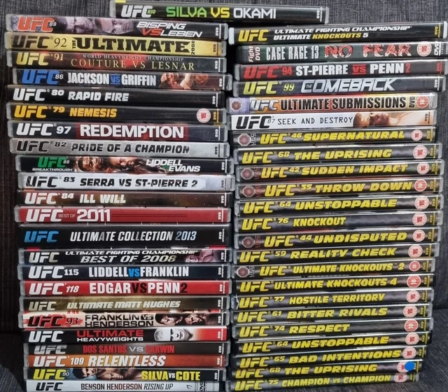 ULTIMATE FIGHTING CHAMPIONSHIP x47 Disc UFC DVD Collection Bundle ...