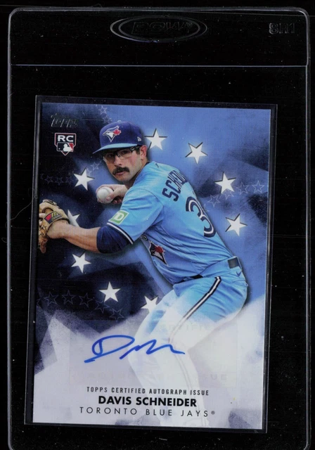 DAVIS SCHNEIDER 2024 Topps Baseball Stars Autographes Rc Auto Toronto ...
