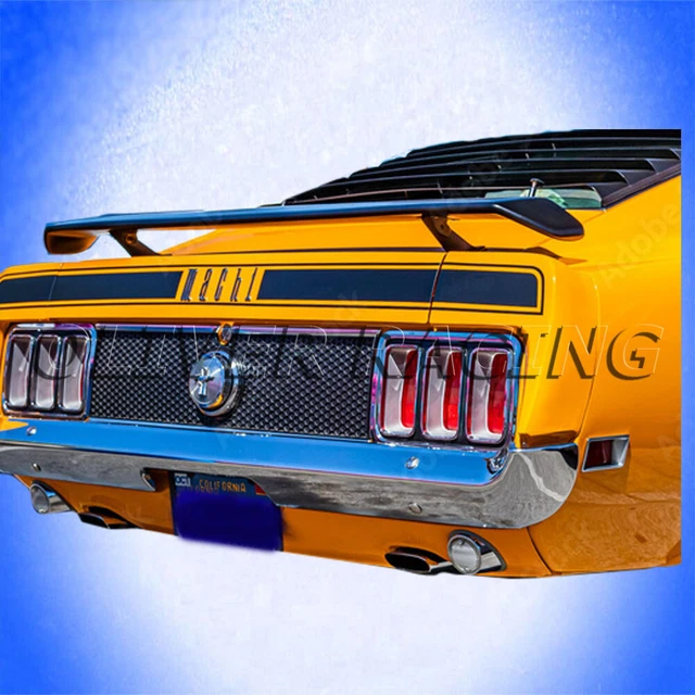 SPOILER REAR SPOILER Ford Mustang BOSS MACH1 1969 1970 69 70 rear ...
