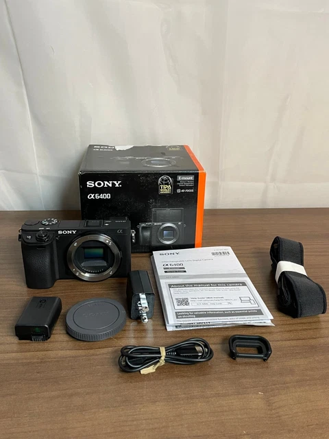 SONY ALPHA ILCE-6400 Black Interchangeable Lens Mirrorless SLR Digital ...