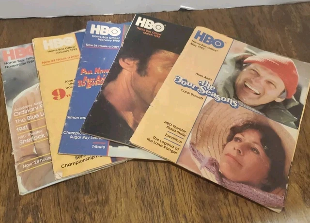 VINTAGE 1981-82 HBO Guide Magazine Lot 5 Ordinary People 9-5 Paul ...