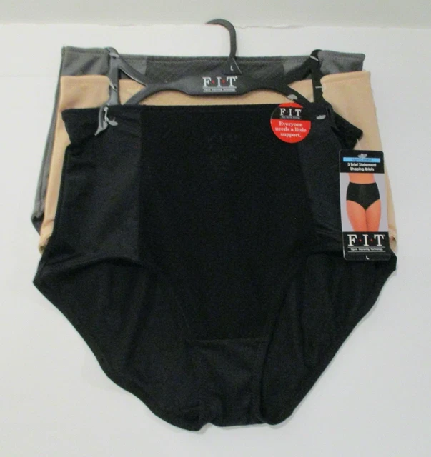 F.I.T. WOMEN’S HIGH-WAISTED light control shaping Briefs 3 pair size ...