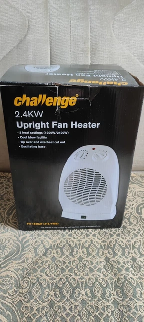 CHALLENGE 2.4KW UPRIGHT Oscillating Fan Heater £11.07 - PicClick UK