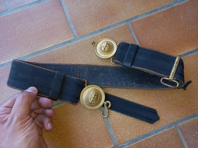 CEINTURON DE GRANDE tenue d'officier de Marine Armée Française 1931 EUR ...