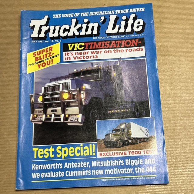 TRUCKIN’ LIFE MAGAZINE Volume 10 No 8 May 1987 - Truckin - With Poster ...