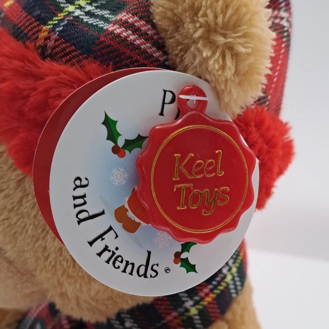 KEEL TOYS PIPP THE BEAR CHRISTMAS BEAR SOFT PLUSH TOY 10" Christmas hat ...