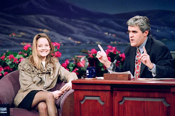 ACTRESS JODIE FOSTER During An Interview On Jay Leno 1993 Tv Old Photo ...