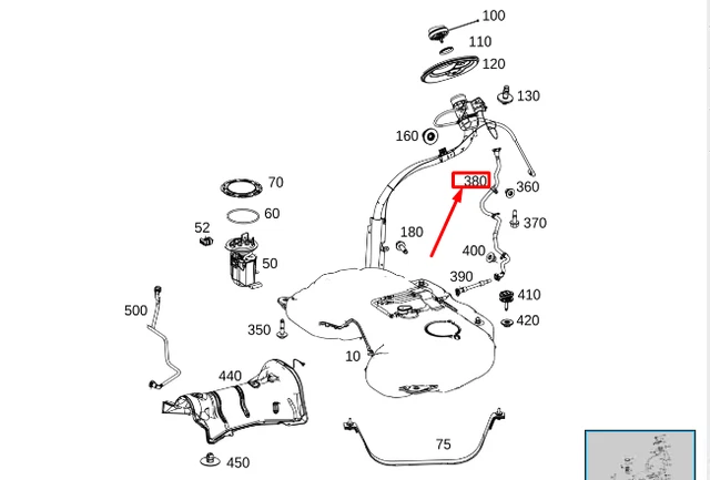 MERCEDES-BENZ GLS X167 Fuel Bleed Line A1674701901 NEW GENUINE $114.84 ...