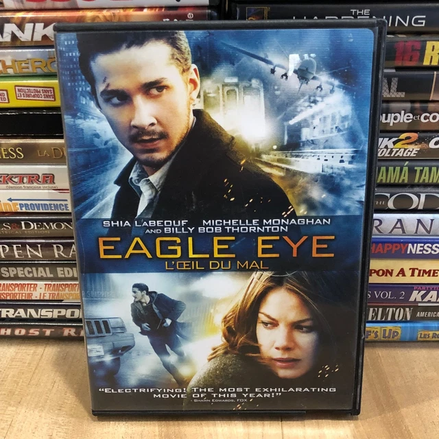 EAGLE EYE DVD Shia LaBeouf Michelle Monaghan Action Thriller 2008 ...