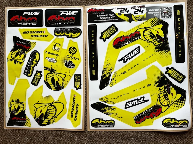 OEM GRAPHICS KIT for COBRA CX50 FWE 2024 Factory Team New Motorcycle ...