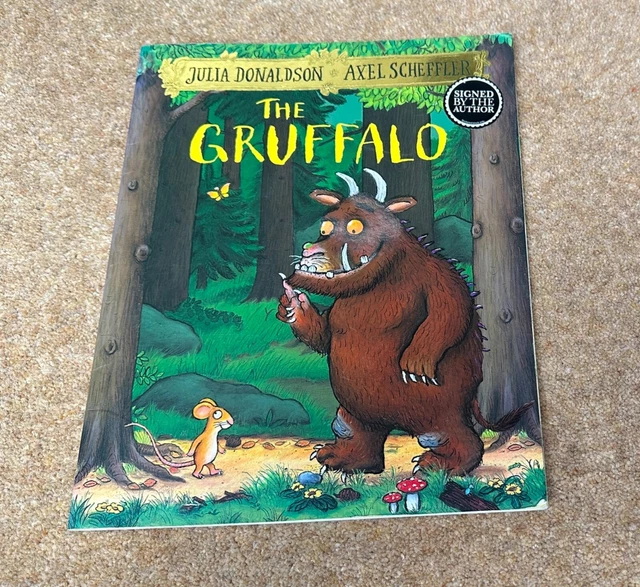 THE GRUFFALO BOOK by Julia Donaldson. SIGNED and MOUSE DOODLE by Axel ...