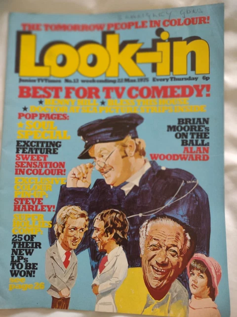 VINTAGE LOOK-IN MAGAZINE No 13 March 1975 Tomorrow People Benny Hill ...