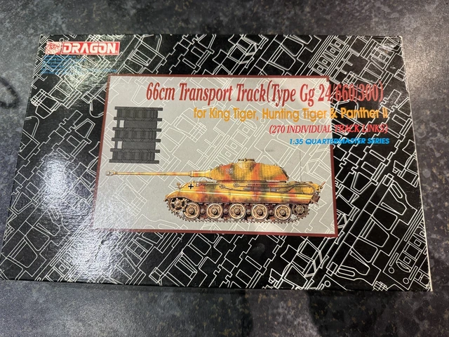 DRAGON 3810DRA 66CM transport Track for King Tiger & Panther II £18.99 ...
