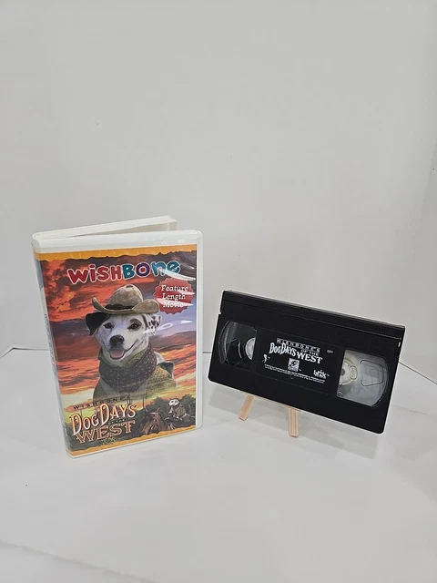 WISHBONE'S DOG DAYS of the West VHS 1998 Lyrick Studios White Clamshell ...