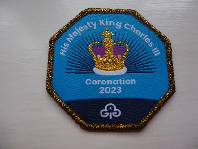HIS MAJESTY KING Charles Iii Coronation 2023 Guides Sew On Badge EUR 2 ...