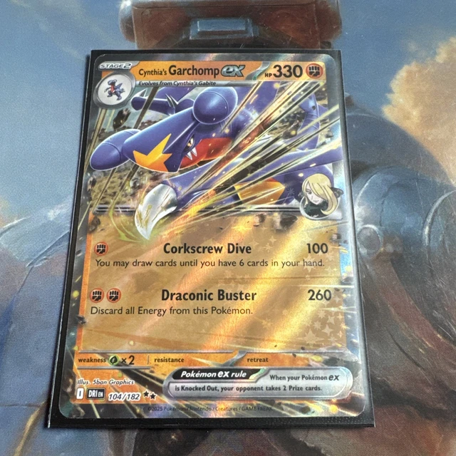 2025 POKEMON SV Destined Rivals Cynthia's Garchomp ex #104/182 £0.74 ...