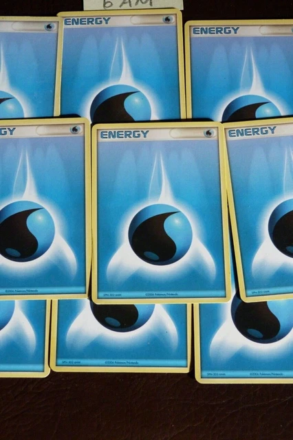 POKEMON WATER ENERGY (2) (OHNE NUMMER) ENG SPN-3D2-6AM Common NoHolo ...