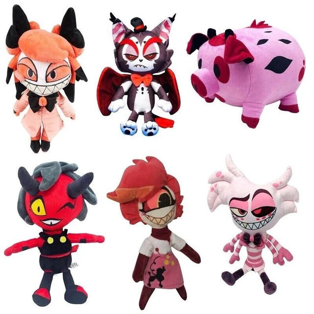 HAZBIN HOTEL ALASTOR Angel Dust Charlie Plush Toys Soft Stuffed Dolls ...