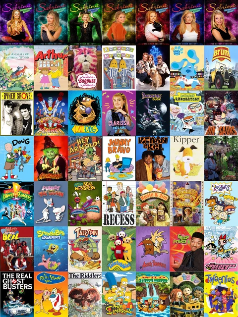 MULTI LISTING Classic 1990's Kids Childrens Tv programs metal plaques ...