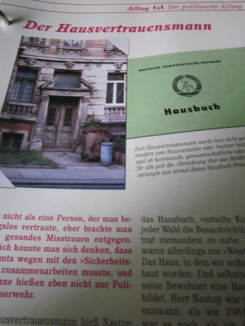 DAS WAR DIE DDR N politisierter Alltag Der Hausvertrauensmann EUR 3,95 ...