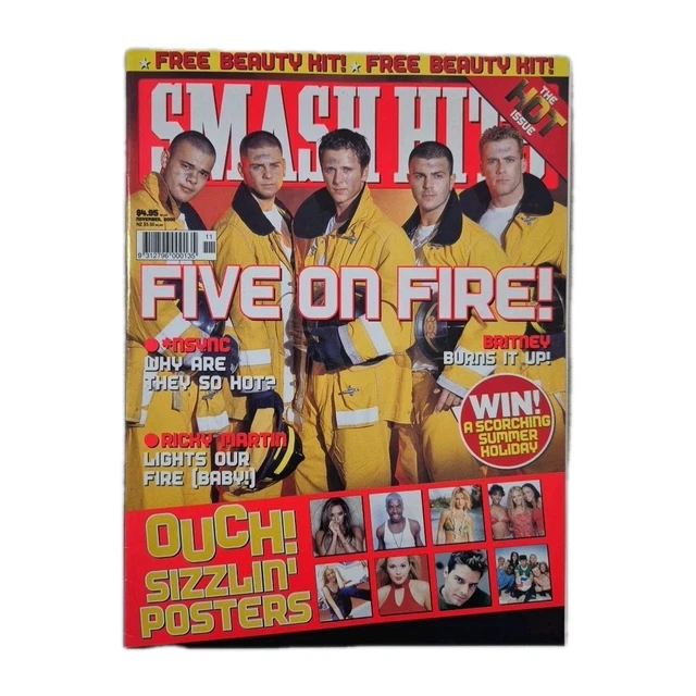 SMASH HITS VINTAGE Music Magazine November 2000 FIVE + Pin-Ups $29.90 ...