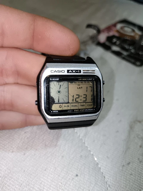 VINTAGE CASIO AX-1 Digital Melody Alarm Calendar LCD "1980s" Japan ...