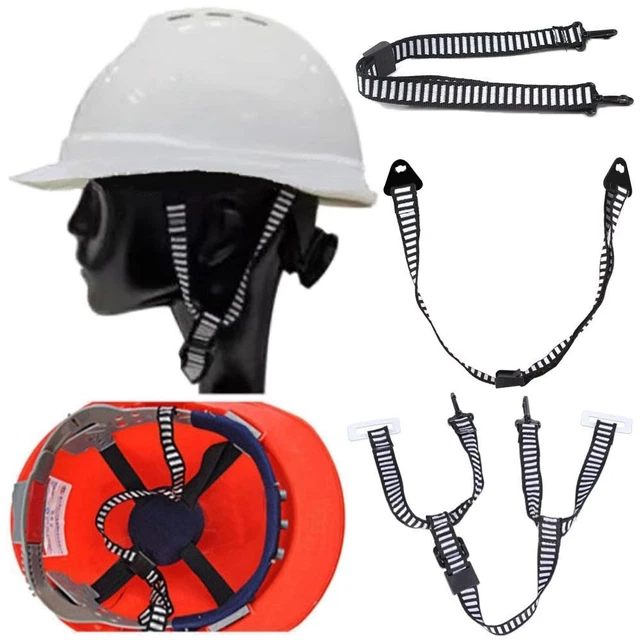 D SHAPE Y Shape Mandibular Girdle Black&white Helmet Belt Safety Helmet ...