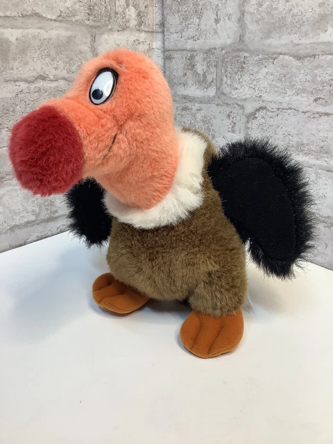 DISNEY PLUSH NUSTY Whoops Vulture Robin Hood Rare 10" Vintage Stuffed ...
