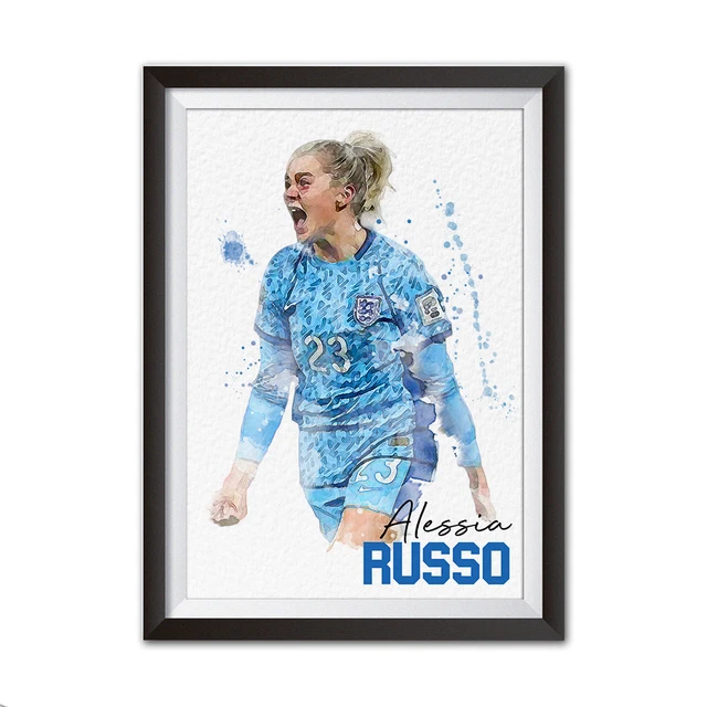 ALESSIA RUSSO ENGLAND Lionesses World Cup Football Art Print A4 Girls ...