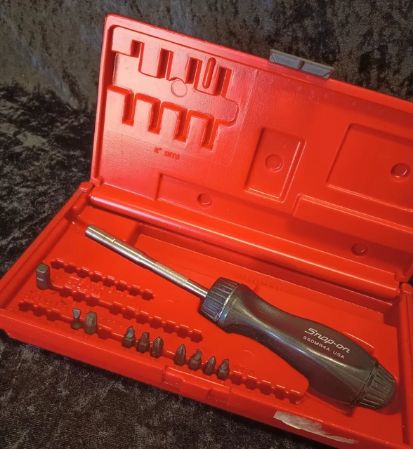SNAP-ON TOOLS RATCHETING Magnetic Screwdriver Set SSDMR230 W/Case ...