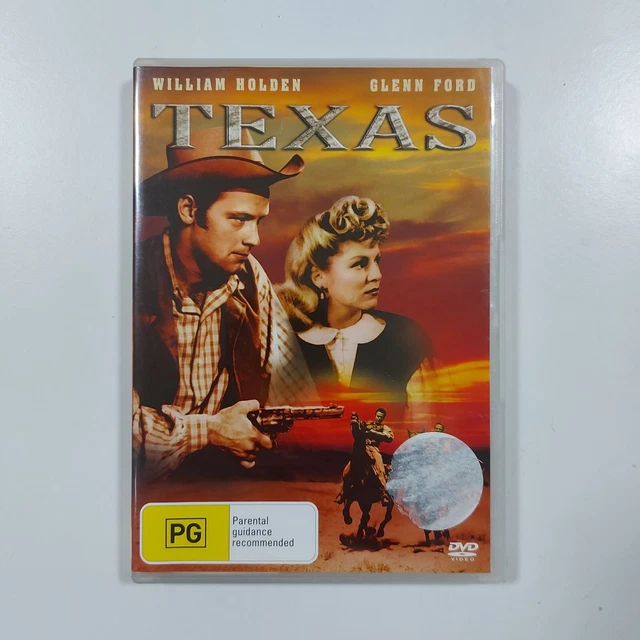 TEXAS DVD WILLIAM Holden/Glenn Ford (1941 western/action movie) Region ...