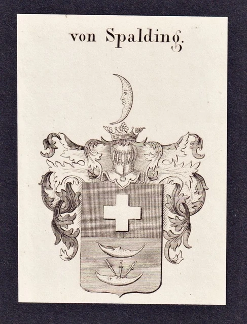 SPALDING ARMOIRIES COAT Of Arms Héraldique Heraldry Genealogie EUR 15 ...