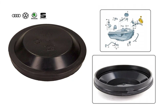 1X 3C0941607A ORIGINALER VW Frontscheinwerfer Abdeckkappe Audi A3 Skoda ...