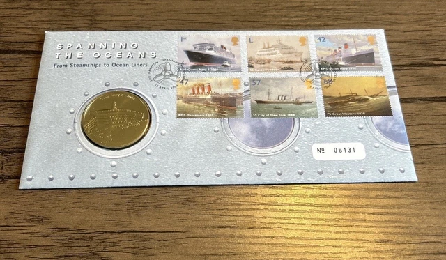 ROYAL MINT COIN cover 'spanning the oceans' presentation pack £2.80 ...