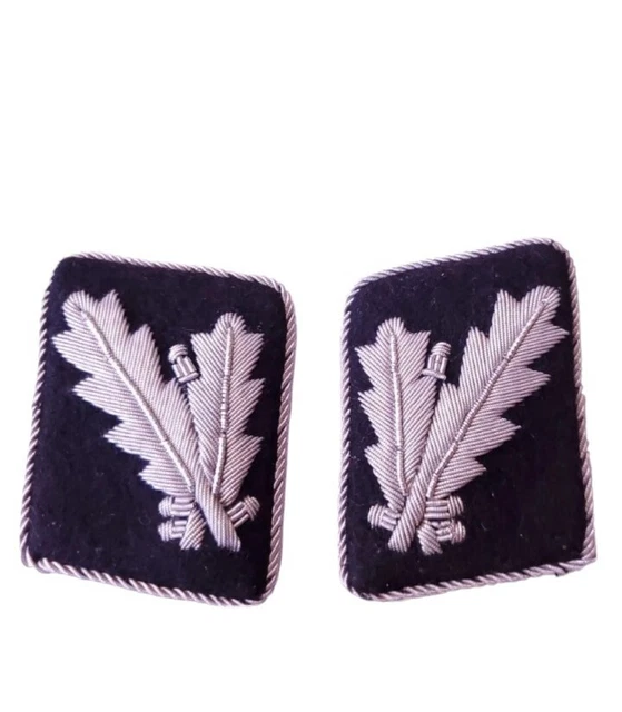 GERMAN SS OBERFUHRER Brigadier OFFICER COLLAR TABS 5 PAIRs Reproduction ...