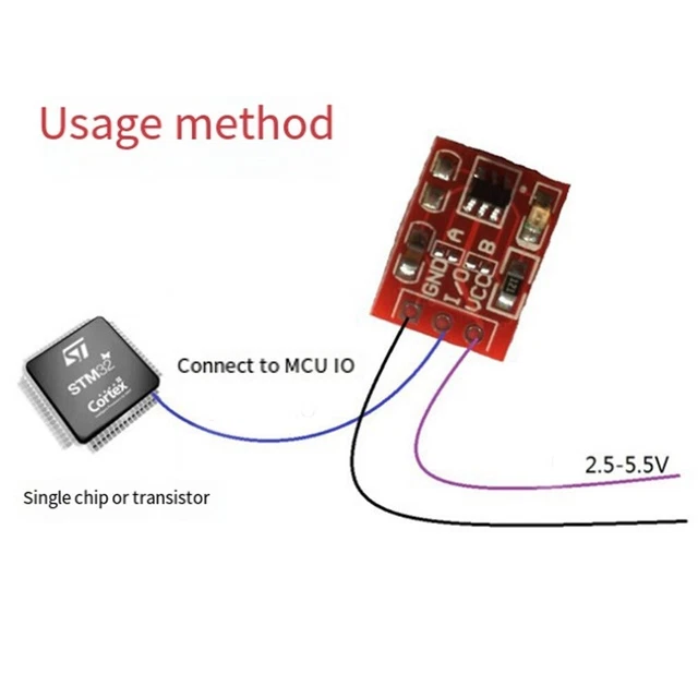 TTP223 MODULO PULSANTE touch rosso per switch capacitivo modulare ...