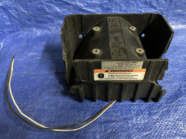 FEDERAL SIGNAL EVS2 100 Watt As124 Whelen Police Siren Speaker 🔊 ...